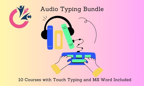 Audio Typing Bundle - Touch Typing and MS Word Included - Compete High
